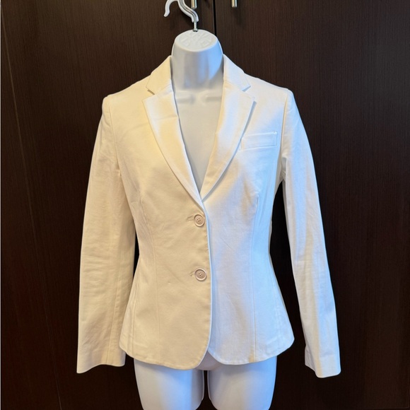 La Perla | Jackets & Coats | La Perla Womens White Cotton Blazer Size ...
